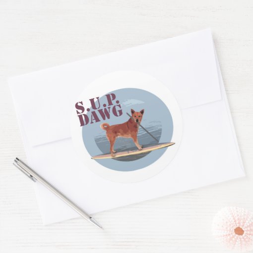 SUP Dawg sticker | Zazzle