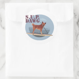 SUP Dawg sticker | Zazzle