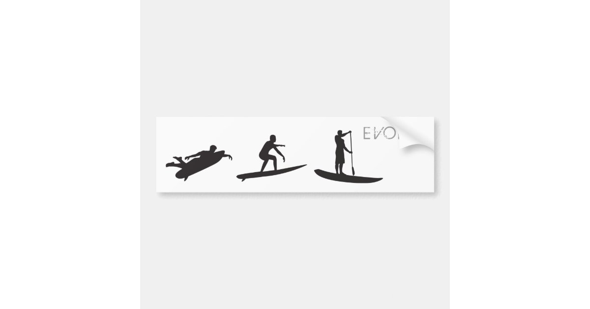 SUP Evolve Bumper Sticker | Zazzle