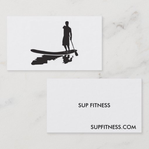 SUP FITNESS BUSINESS CARD | Zazzle