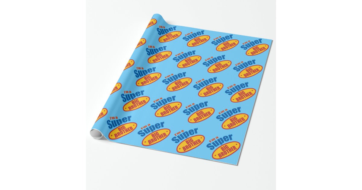 Super Big Brother Wrapping Paper | Zazzle