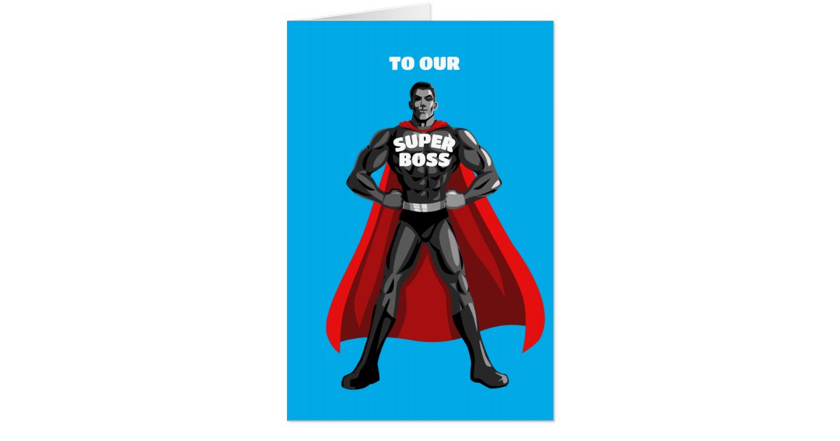 Super Boss Congratulation Card | Zazzle