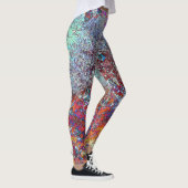Super cool leggings with abstract colorful pattern | Zazzle