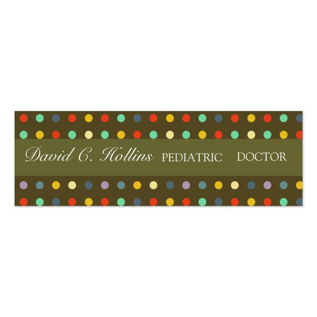 Super Cool Pediatric Doctor Business Card Template
