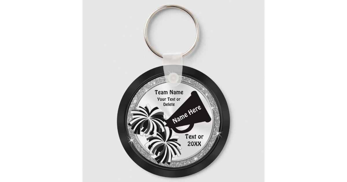 Super Cute Cheer Goodie Bag Stuffers, Personalized Keychain | Zazzle