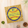 Super Cute Softball Scrapbook Softball Photo Album 3 Ring Binder | Zazzle