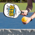 Super Dad Comic Strip Action Bubble, Custom Text Pickleball Paddle | Zazzle