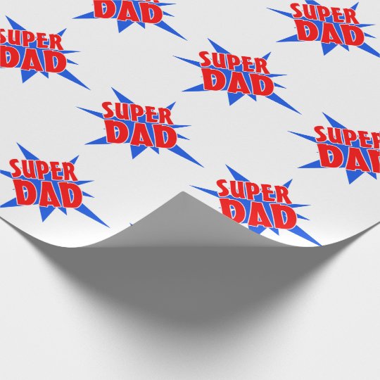 Super Dad Father's Day Gift Wrap | Zazzle.com