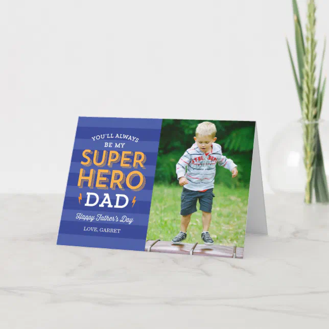 Super Dad Father's Day Photo Card | Zazzle
