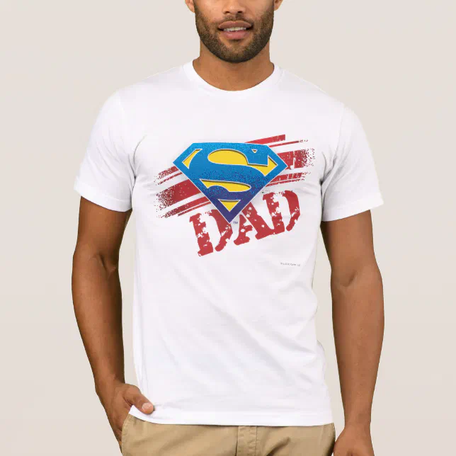 Super Dad Stripes T-Shirt | Zazzle