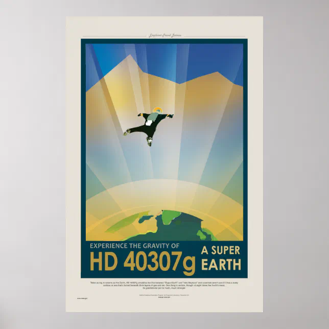 Super Earth Tour - Retro NASA Travel Poster | Zazzle