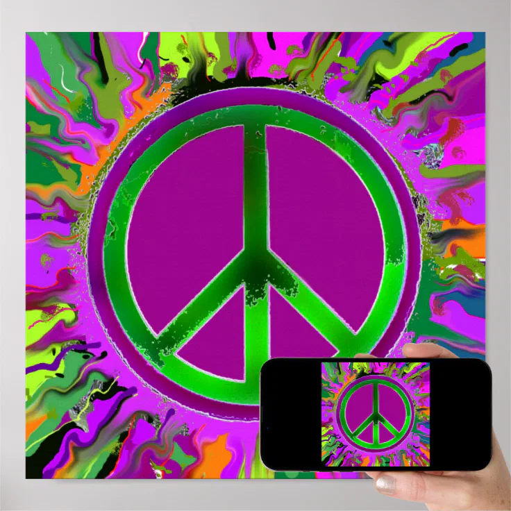 SUPER Groovy Peace Sign | Zazzle