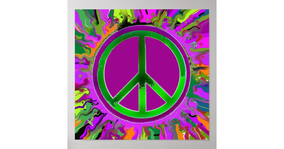 SUPER Groovy Peace Sign | Zazzle