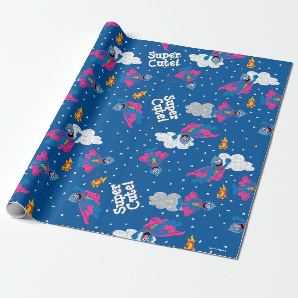 Super Grover 2.0 Night Sky Pattern Fabric | Zazzle