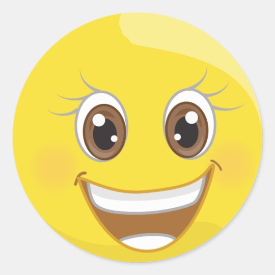 Super Happy Smile Emoji Stickers | Zazzle.com