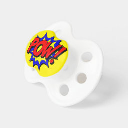 Super Hero Baby POW! Pacifier | Zazzle