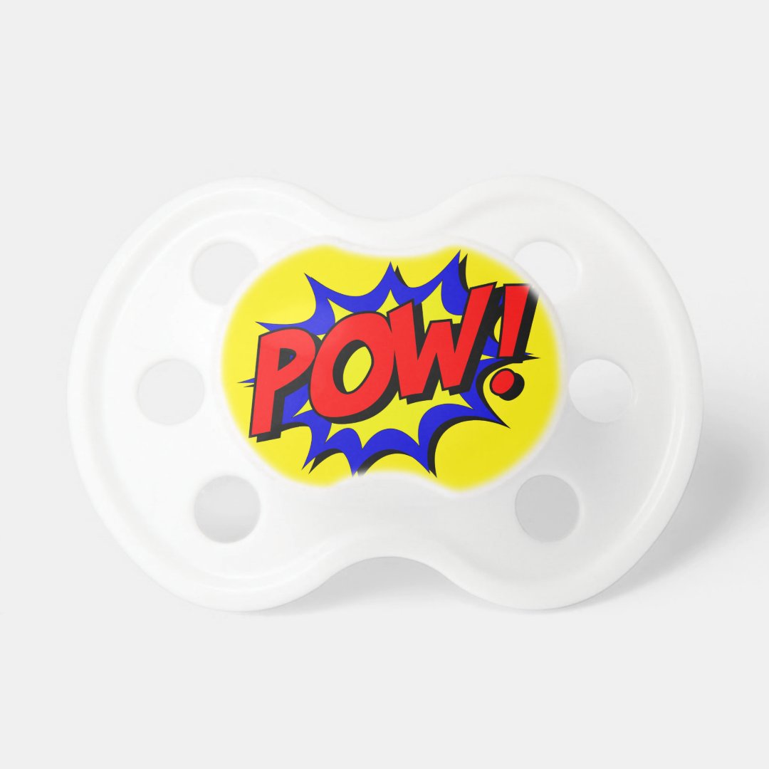 Super Hero Baby POW! Pacifier | Zazzle