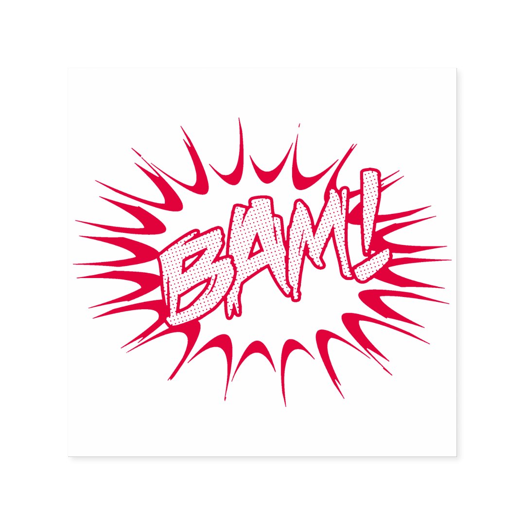 Super Hero Classic Bam! Action Bubble Self-inking Stamp | Zazzle