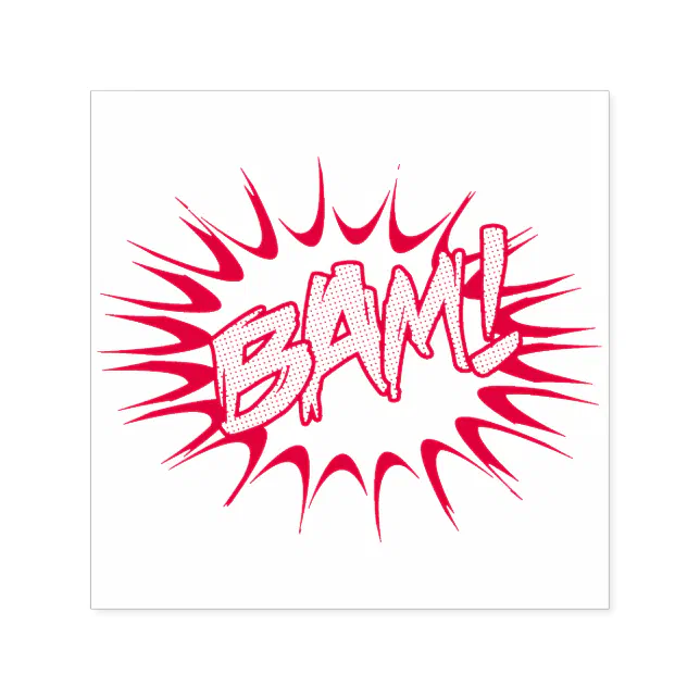 Super Hero Classic Bam! Action Bubble Self-inking Stamp | Zazzle