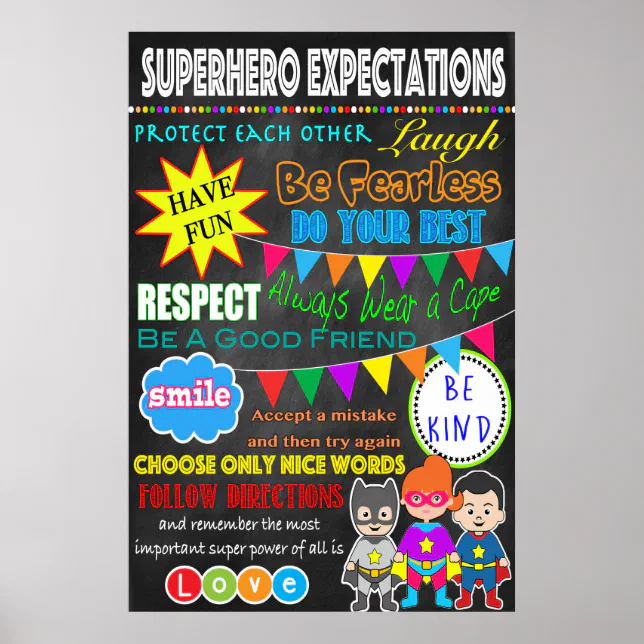 Super Hero Classroom Sign | Zazzle