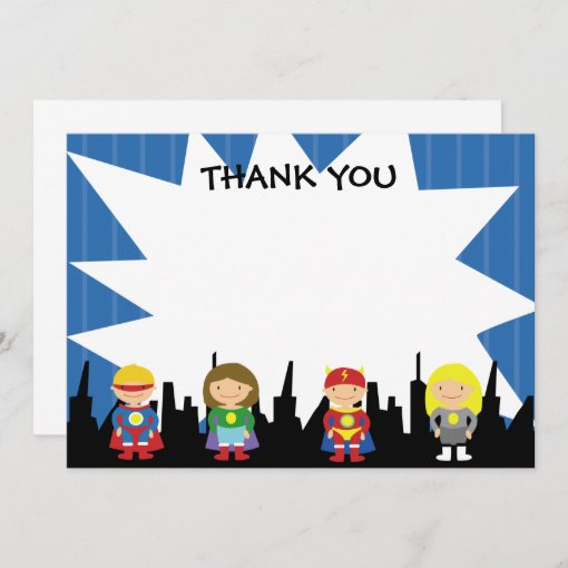 Super Hero Thank You Notes | Zazzle