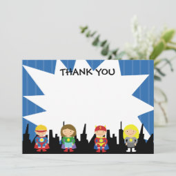 Super Hero Thank You Notes | Zazzle