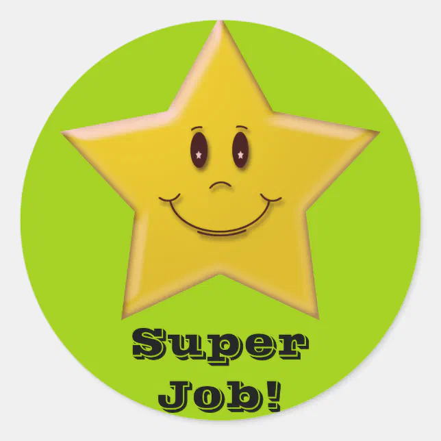 Super Job! Sticker | Zazzle