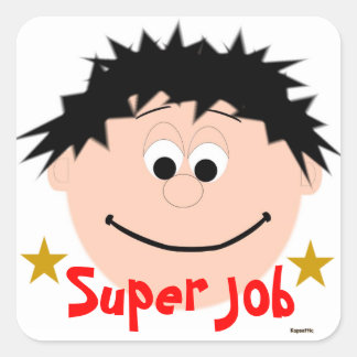 Super Job Stickers, Super Job Sticker Designs