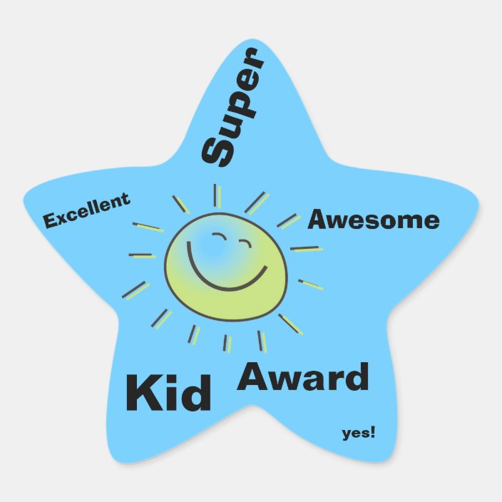 Super Kid Award Stickers | Zazzle.com