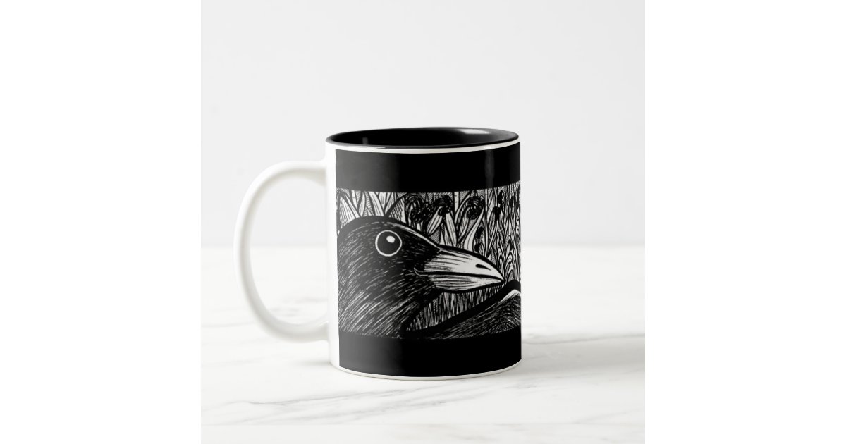 Super Mega Ultra Happy Crow Mug | Zazzle