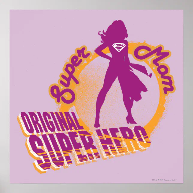 Super Mom Original Super Hero Poster | Zazzle