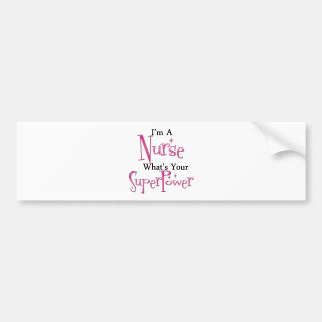 Super Nurse Bumper Sticker | Zazzle