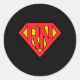 Super Nurse Rn Superhero Registered Nurse Hero Classic Round Sticker ...
