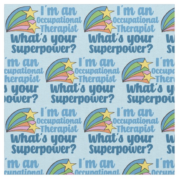 Cute Occupational Therapy Fabric | Zazzle