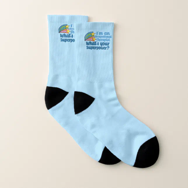 Super Occupational Therapist Cute OT Socks | Zazzle
