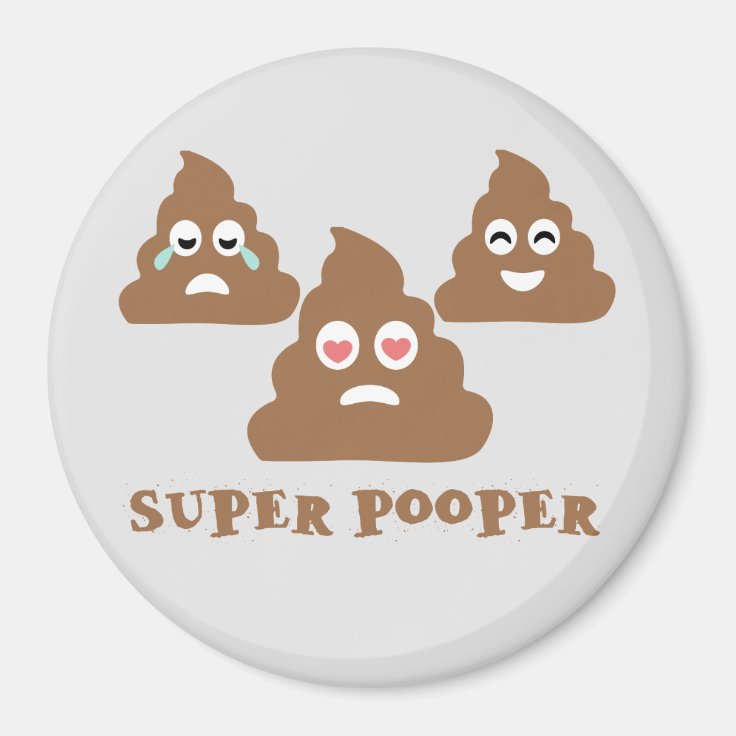 Super Pooper Emoji Magnet | Zazzle