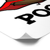 Super Poower Funny Super Hero Poop Pun Poster | Zazzle