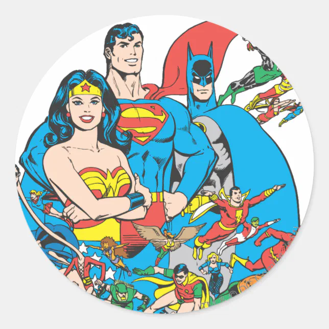 Super Powers™ Collection 1 Classic Round Sticker | Zazzle
