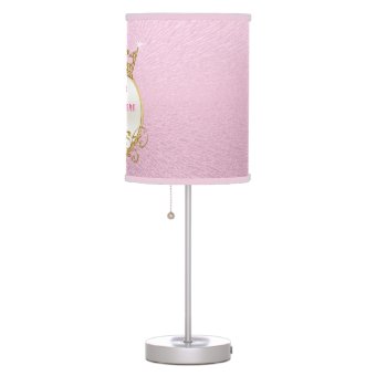 Super Pretty Personalized Princess Table Lamp | Zazzle