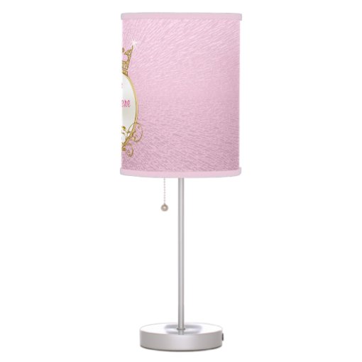 Super Pretty Personalized Princess Table Lamp | Zazzle