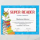 Super Reader Student Recognition Certificates | Zazzle