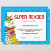Super Reader Student Recognition Certificates | Zazzle