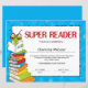 Super Reader Student Recognition Certificates | Zazzle