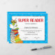 Super Reader Student Recognition Certificates | Zazzle