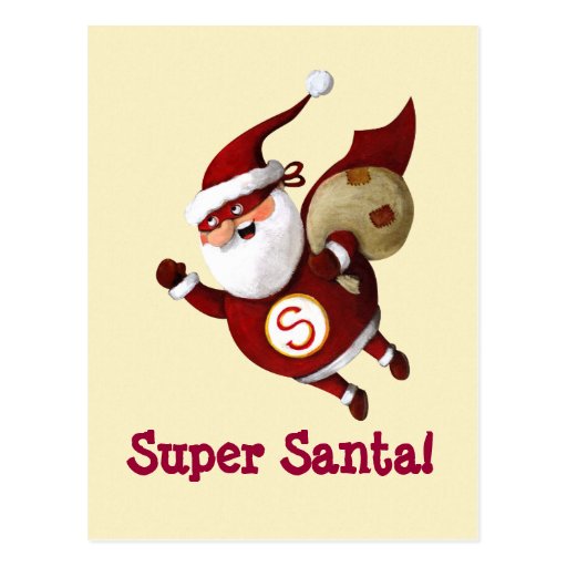 Super Santa Claus Postcard | Zazzle