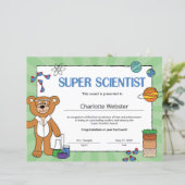 Super Scientist Student Recognition Certificates | Zazzle