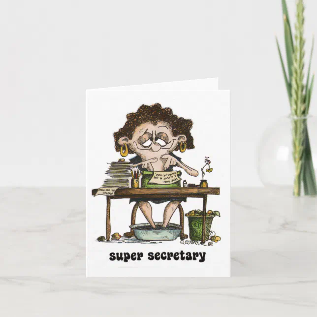 super secretary card | Zazzle