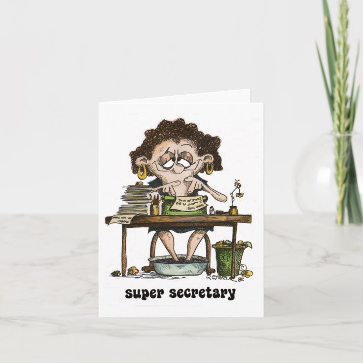 super secretary card | Zazzle