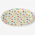Super Simple | Bumble Nums Birthday Cake Pattern Paper Plates | Zazzle