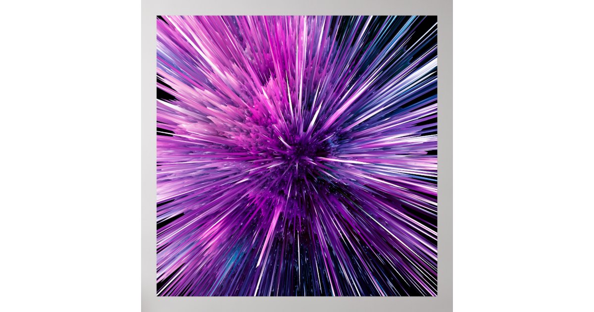 Super sonic - gorgeous purple poster | Zazzle